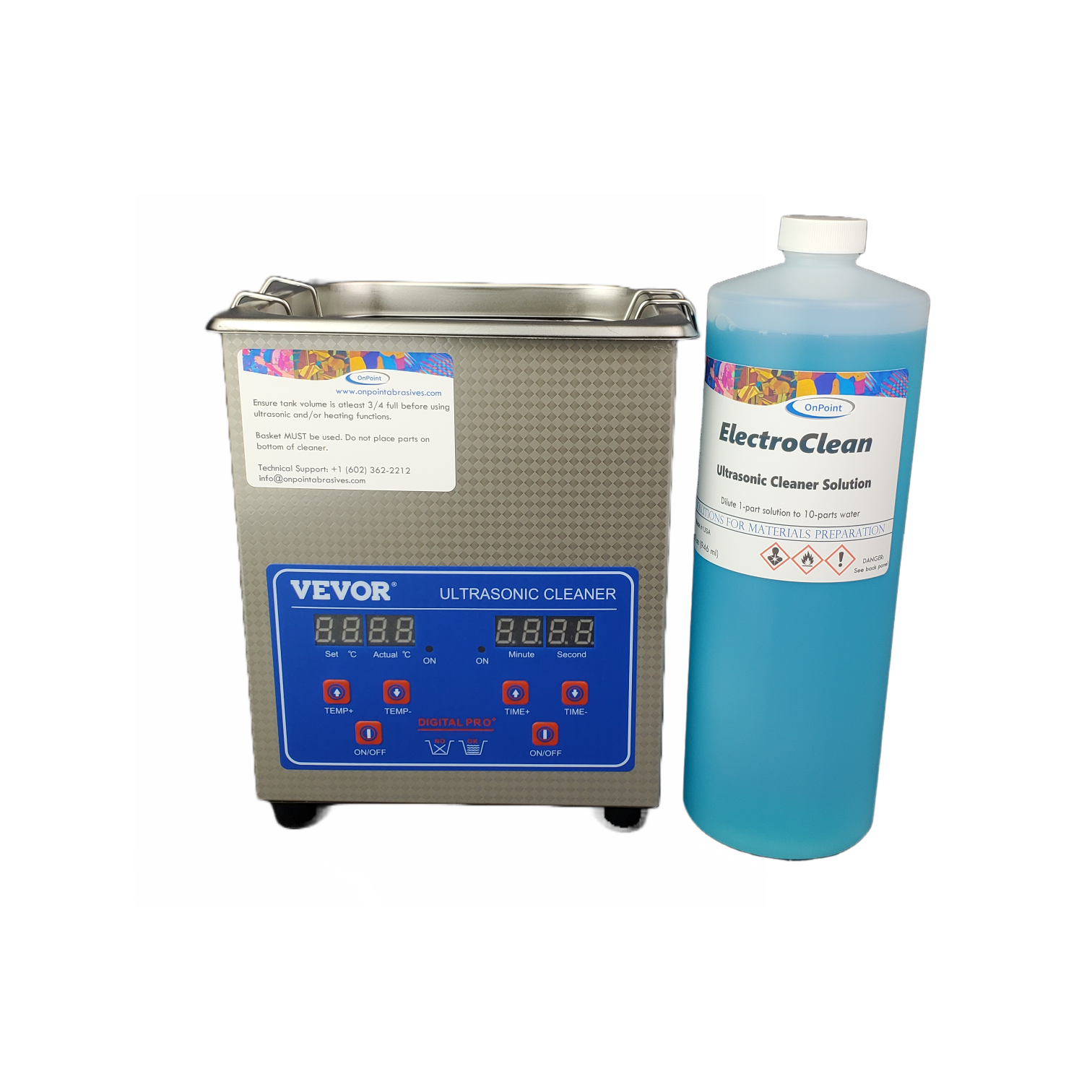 Ultrasonic Specimen Cleaner- 1.5L Capacity — OnPoint Abrasives